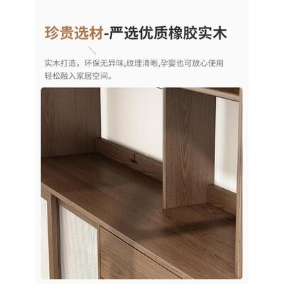 实木餐边餐厅一体边靠墙储物柜酒柜ZG-71315置物柜碗厨房收柜纳柜