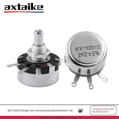 WX110 010单圈线绕电位器1W 1K 2K2 3K3 4K7 10K 22K 470欧 100Ω