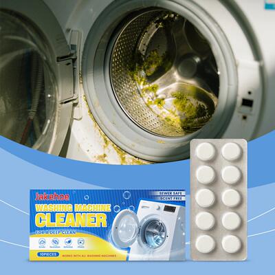 JAKEHOE Washing Machine Cleaning Tablets - Gentle Stain and
