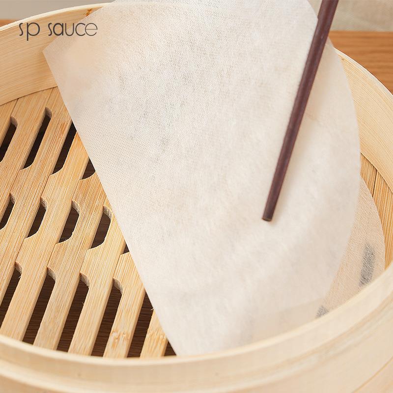 蒸笼布 25cm (30枚)一次性蒸笼纸 烘焙用纸