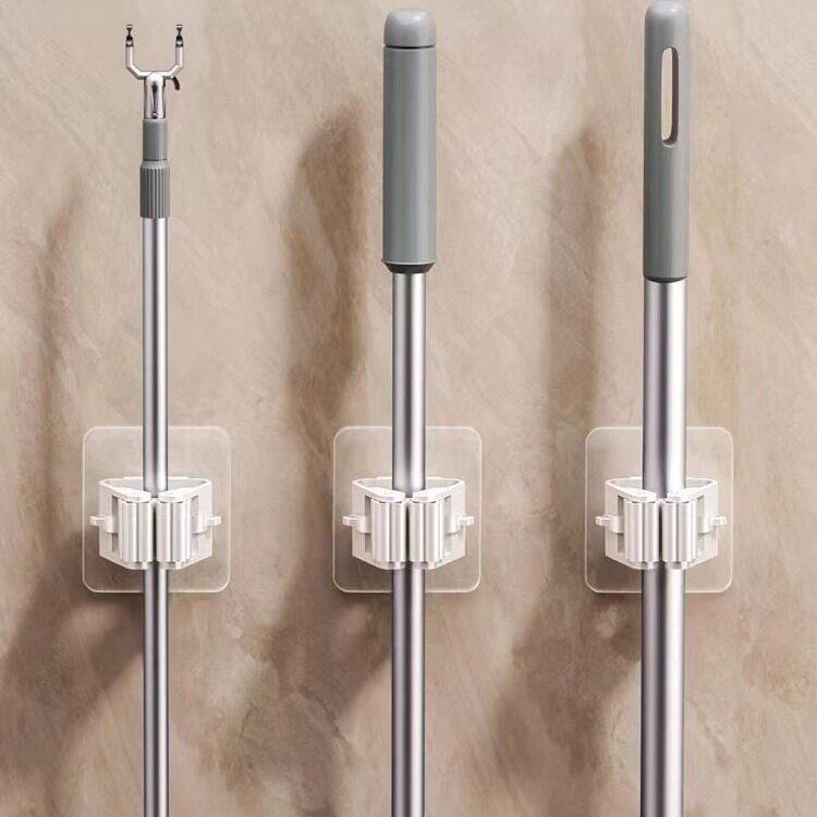 Household broom mop holder adhesive hook家用扫把拖把架黏钩