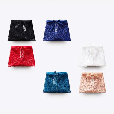 Women Flower Lace Bikini Thongs Panties Briefs Underwear