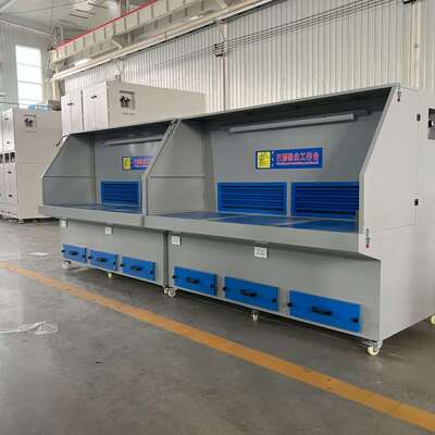 AOR磨刺除尘工作台抛打光去毛移动式打无尘净化设备粉尘收集打磨