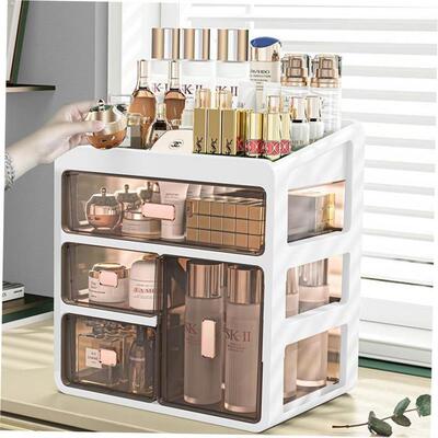 Makeup Organizer Cosmetic Storage Box Drawer Type Desktop Fi