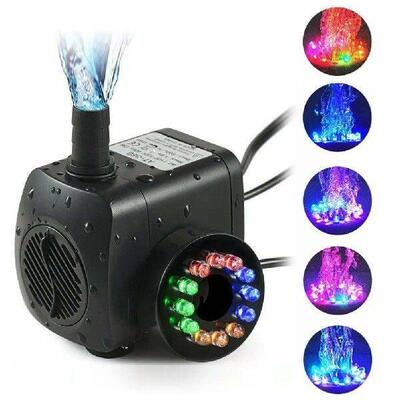 220V 15W Submersible Water Pump With 12 LED lights 220-240V
