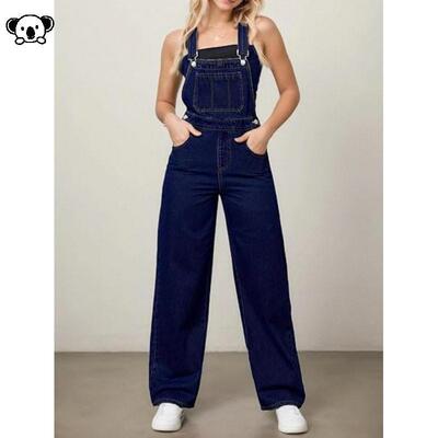 U 21589 Women Casual Wear Overalls Loose Fit Gift宽松工装裤
