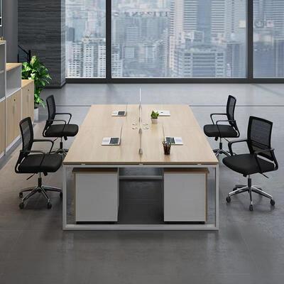 办公CT-34室风工屏作位办公桌员钢架桌简写约职位字台员工电脑桌