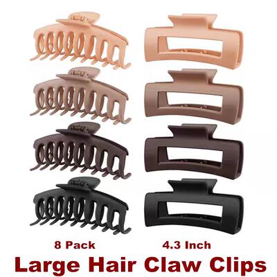 Hair Clips Matte Banana Claw Clips Strong Hold jaw clips