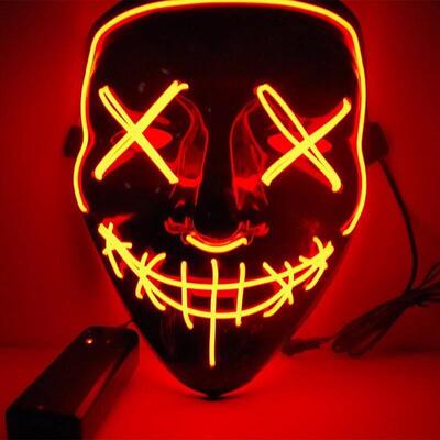 Halloween LED Mask Purge Masks Election Mask 鬼步舞面具