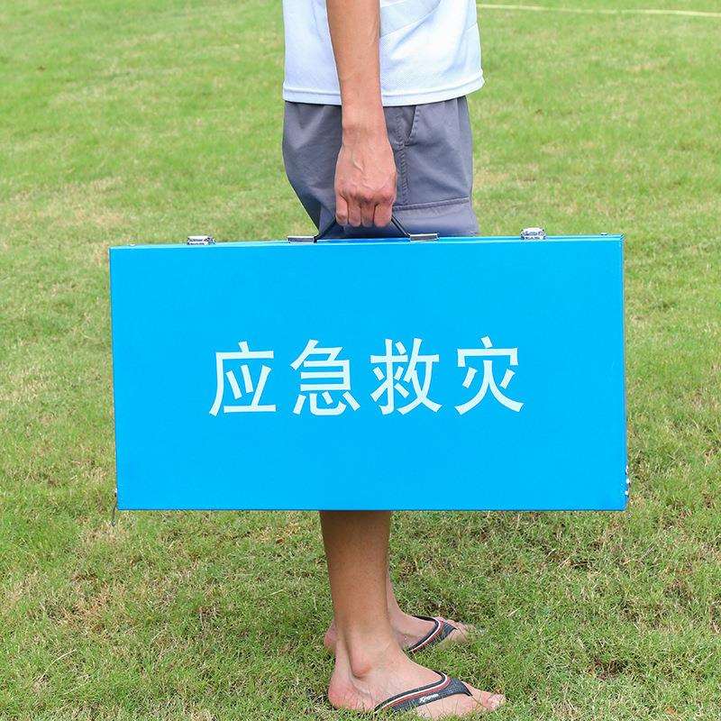民政救灾ABS铝合金可折叠桌凳注塑正方形折叠桌户外便携式折叠桌