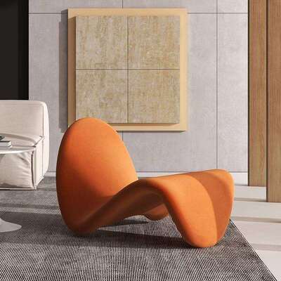 意式轻奢懒人椅客厅休闲躺椅丹麦创意网红舌头椅阳台布艺单人沙发