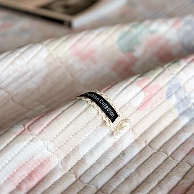 韩式花边床盖三件套纯棉全棉榻榻米夹棉炕盖单件防滑床单四季通用