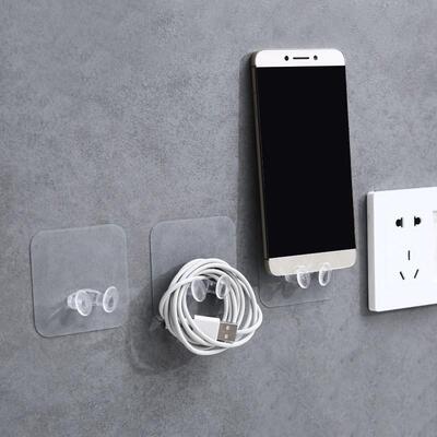 Multifunctional Creative Power Cord Plug Hook Wall Mount Kit