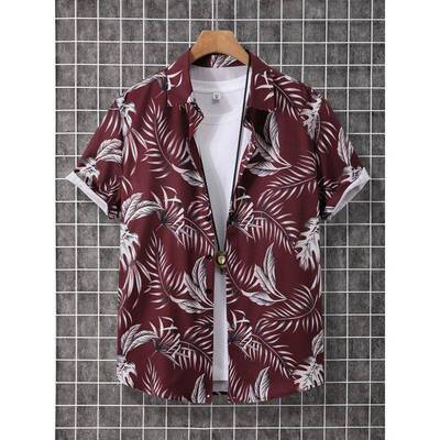 R 80060 3D Floral Hawaiian Shirt 3D 花卉夏威夷衬衫