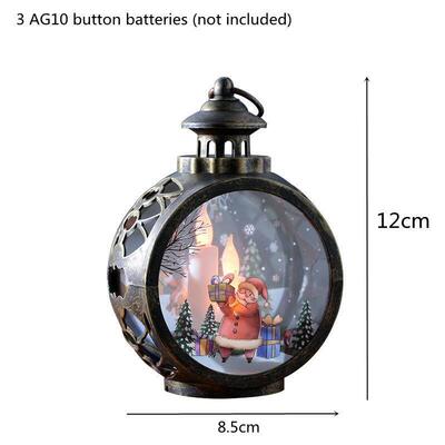 Merry Christmas Decor For Home Santa Claus Snowman Lantern