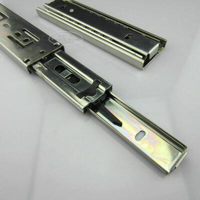 加长30寸=75cm750mm加厚加宽静音三节抽屉滑道 滚珠三节导轨 轨道