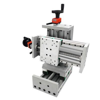 手动微调滑台升降丝杆直线模组十字线轨工作台xyz轴一字电动伺服
