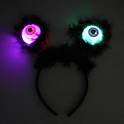 A glowing Halloween tiara eyes of terror Costume party