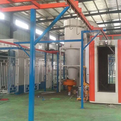 铝合雕花装UMT饰板全自动喷塑流水线铝单板工漆业金静电喷涂装设