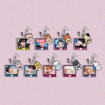韩国男团ZEROBASEONE风格章昊成韩彬金地雄韩维辰边钥匙扣1116