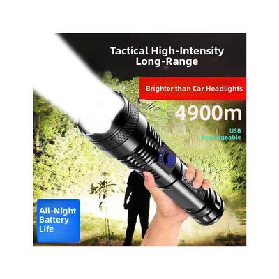 超火5000LM可变焦xl - l T6 LED手电筒手电筒灯