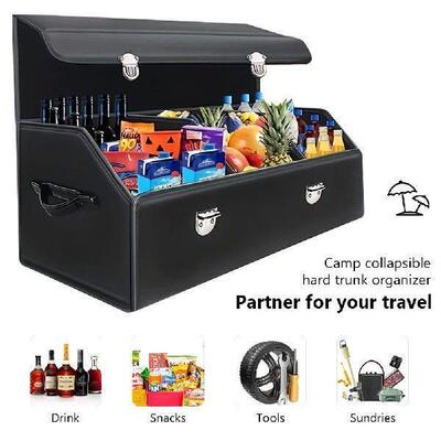 Car Trunk Storage Box PU Leather Auto Multiues Tools
