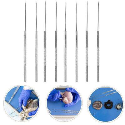 8 Pcs Experimental Dissecting Needle Tool Metal Biology