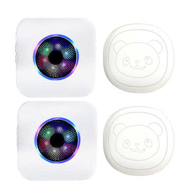 叮咚提醒器门铃呼叫居家养老可爱闪光老式门铃音乐诺护理边 无线