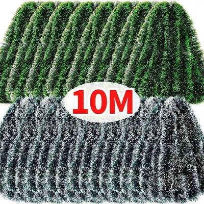 Christmas Tinsel Ribbons Green Cane Ribbon Garland Xmas e DI