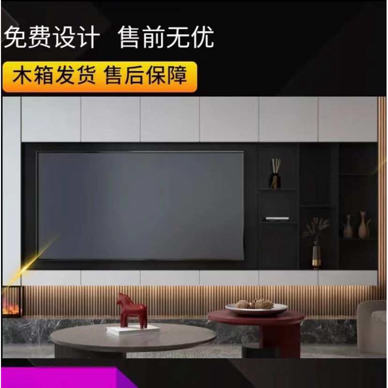 定制客厅不锈钢电视背景墙嵌入式壁龛轻奢不锈钢酒柜浴室展示柜