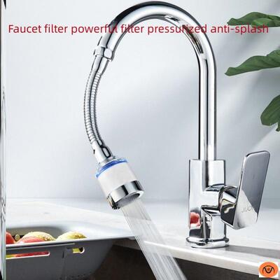 Faucet splash head filter purifier extender shower head