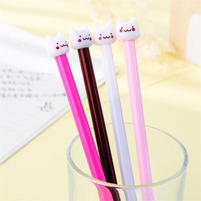 Cute cartoon cat themed stationery, featuring a refreshing a