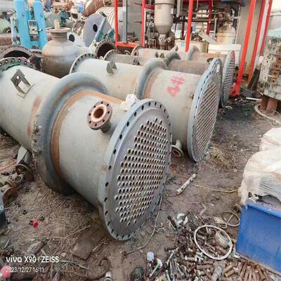 出售二手60平方压冷凝器 加厚列管 压力31公斤带压力容器证书