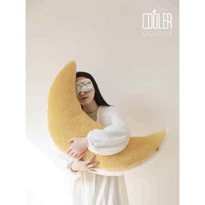 Coolercolour原创二代升级大号月亮长条抱枕睡觉夹腿可爱毛绒枕头