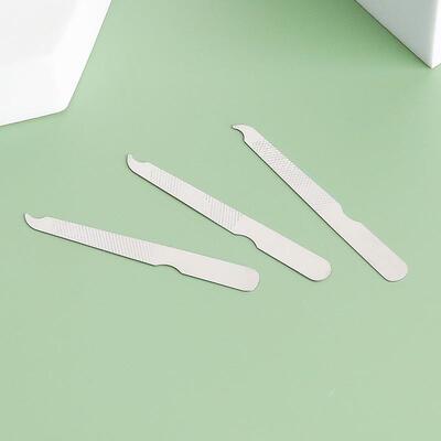 Stainless Steel Nail File, Yiwu Stock, Double-Sided Mesh Eme
