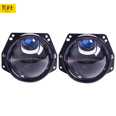 LED双光透镜大灯48W 6000K 3000K 矩阵直射车灯