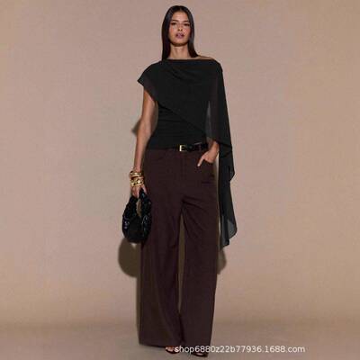 Women's Spring Summer Irregular Asymmetrical Shawl Design