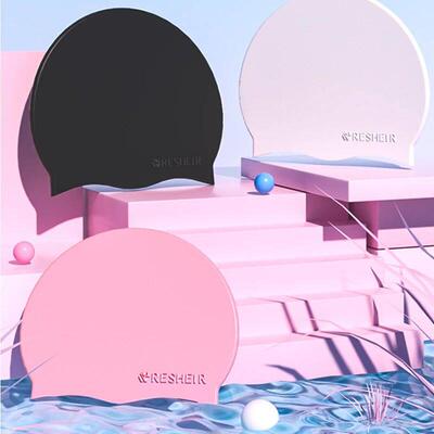 Silicone Waterproof Swimming Cap High Elastic Swim Cap for W