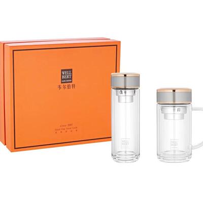韦尔伯特 WELL BERT奔富玻璃杯套装带茶隔WTO-30350