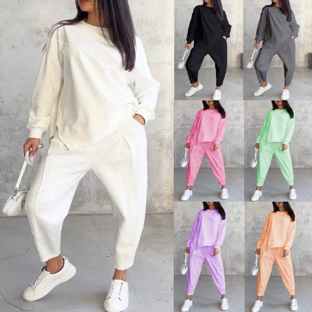 Women's long sleeved hoodie set 女装长袖卫衣套装