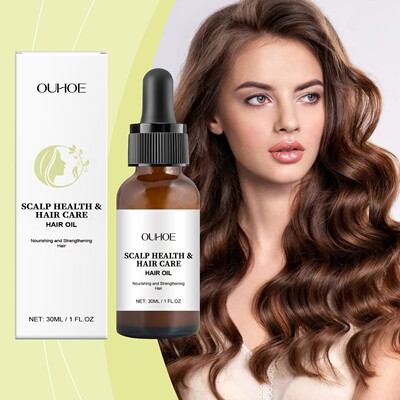 OUHOE Castor Hair Care Oil, Nourishing and Moisturizing Esse