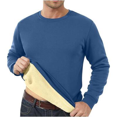 Men Warm Sweatshirt Winter Thicken冬季卫衣