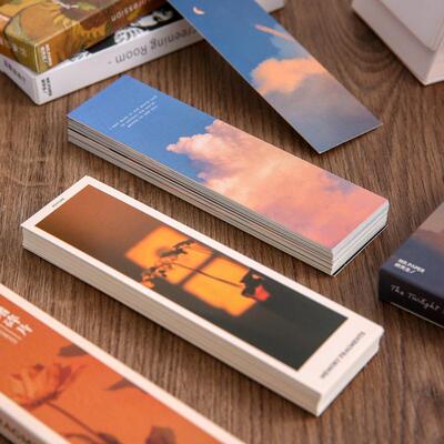 30 pcs/set Forest moon Bookmark Flower dusk Reading Book书签