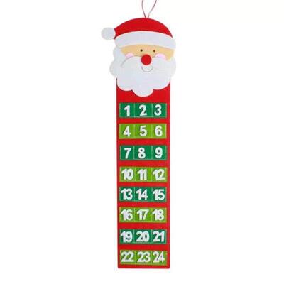 Santa Claus Snowmen Christmas Advent Calendar Door Wall Wind