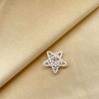 绒双面呢料10%山UGU羊色绒90羊毛可剥开素色混外套大羊衣毛呢布面