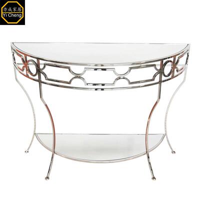 新中式现代轻奢双层不锈钢玄关桌/软装设计/别/店酒M003-M00房/样