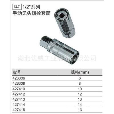 GENIUS天赋工具手动双头螺栓无头螺栓套筒 426306-427416