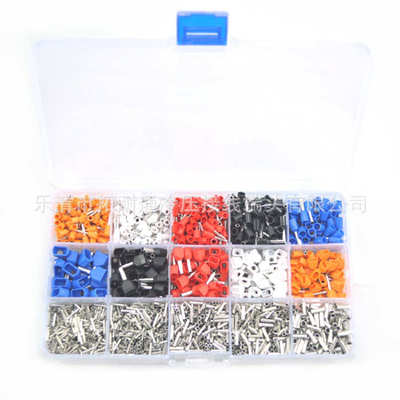 2340pcs管型预绝缘端子冷压接线端子组合盒装 厂家批发端子