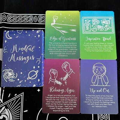 正念信息神谕卡Mindful Messages Cards英文卡牌游戏