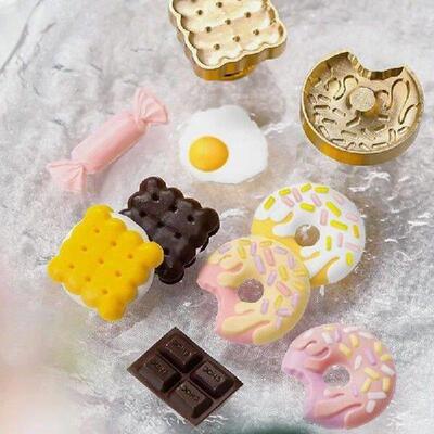 Decorating Stamp Lacquer Holiday Sealing Seal Sweet Dessert